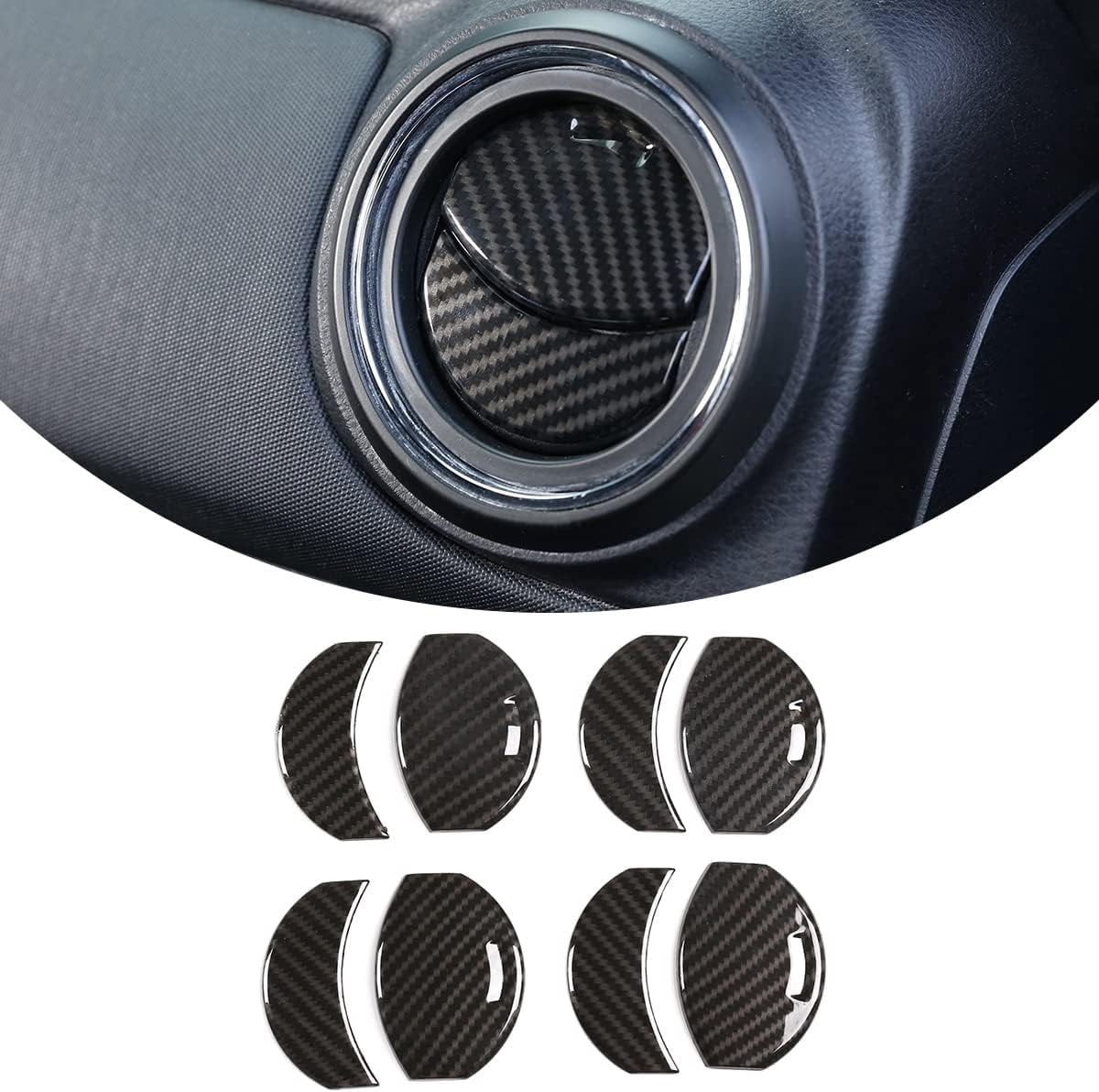 TINKI 8PCS A/C Outlet Cover Trims Air Conditioner Vent Patch for Toyota ...