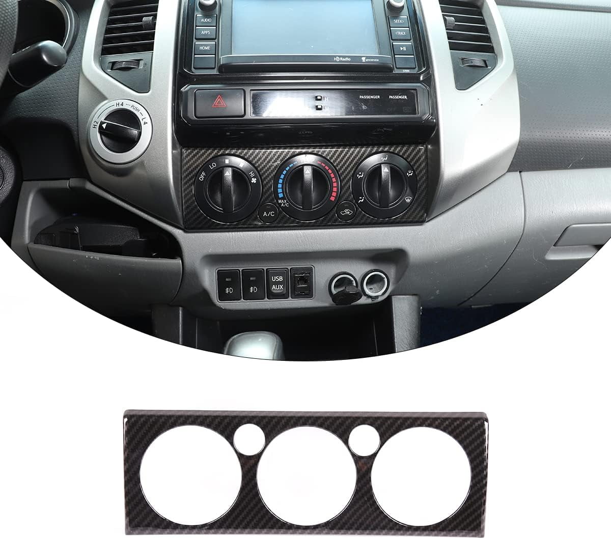 TINKI ABS Car Center Control Air Conditioning Adjustable Trim Sequins ...