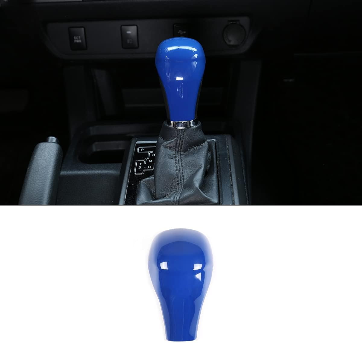 TINKI ABS Car Gear Shift Knob Head Cover Trim Stickers for Toyota Hilux ...