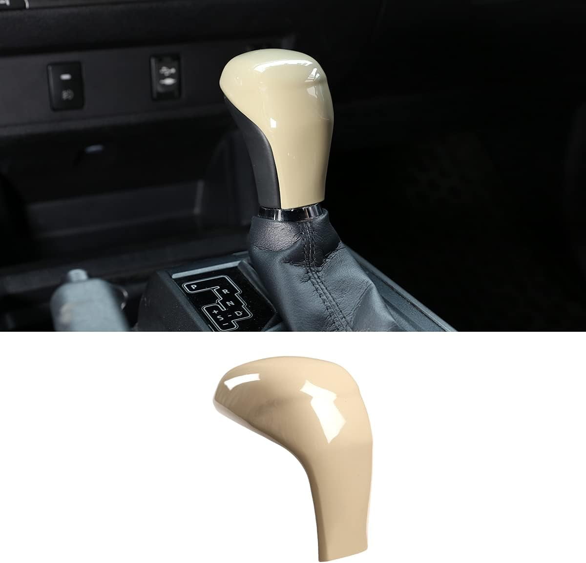 TINKI ABS Car Gear Shift Knob Head Cover Trim Stickers for Toyota Hilux ...