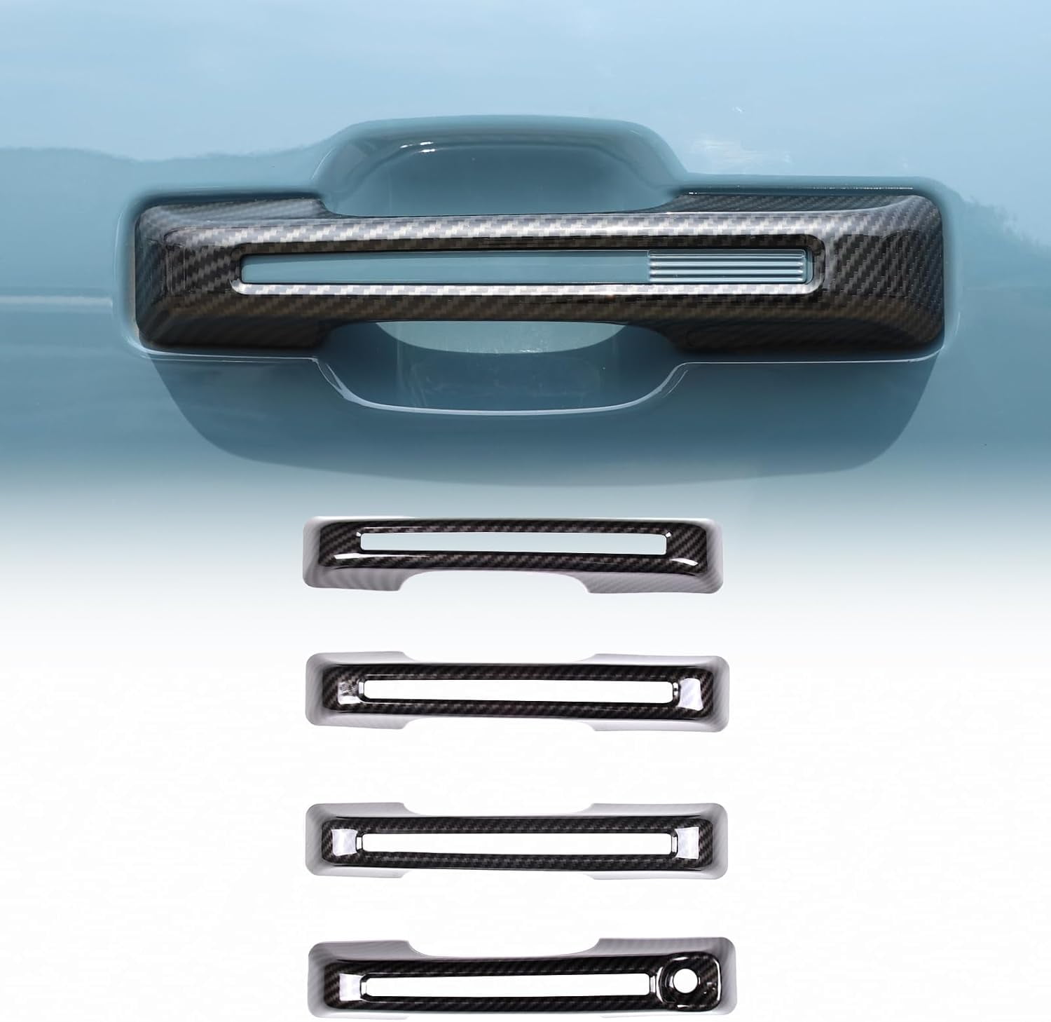 TINKI ABS Exterior Door Handle Cover Trim Compatible for Ford Maverick ...