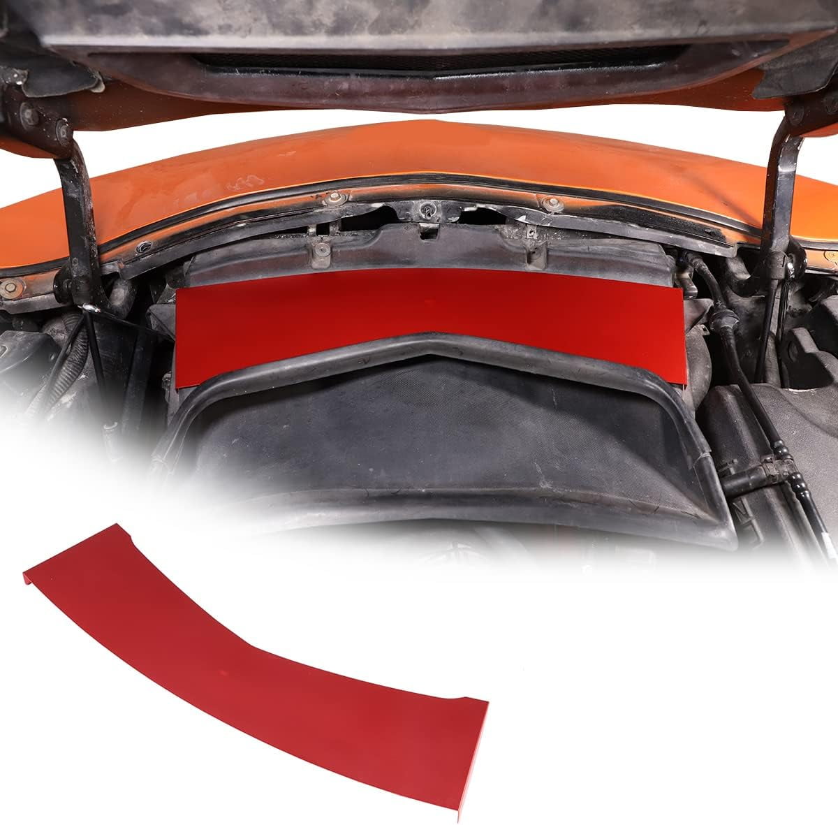 TINKI Aluminum Alloy Car Engine Air Inlet Decoration Sticker For ...