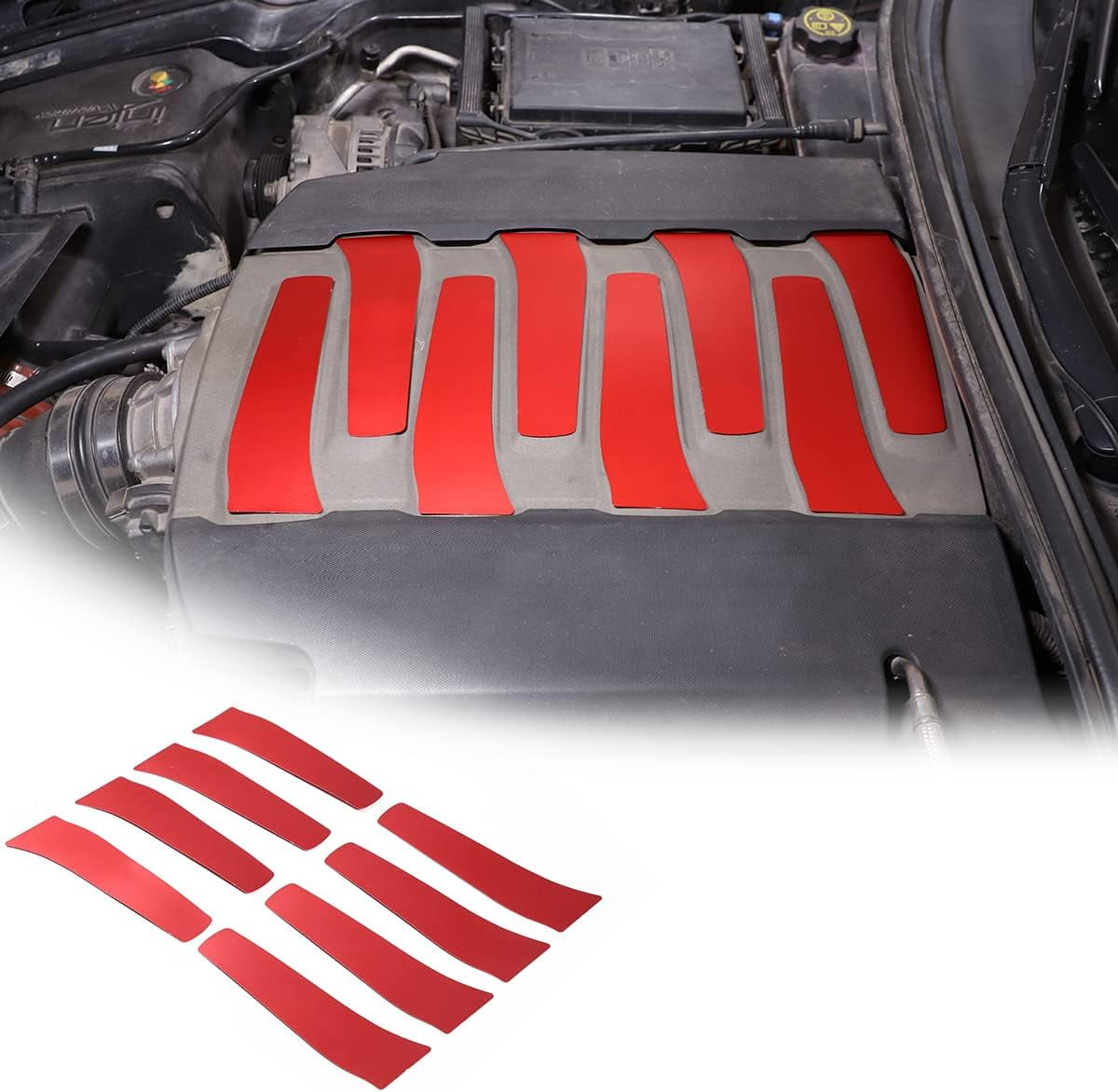 TINKI Aluminum Alloy Engine Bay Side Panel Cover for Chevrolet Corvette ...