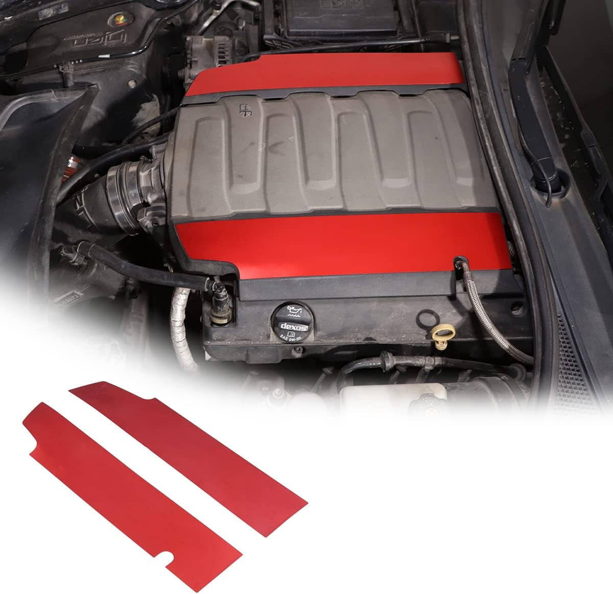 TINKI Aluminum Alloy Engine Bay Side Panel Cover for Chevrolet Corvette ...