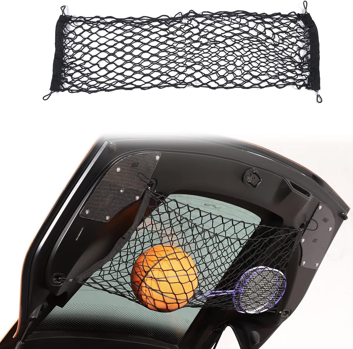 TINKI Automotive Elastic Trunk Mesh Cargo Net Compatible with Chevrolet ...