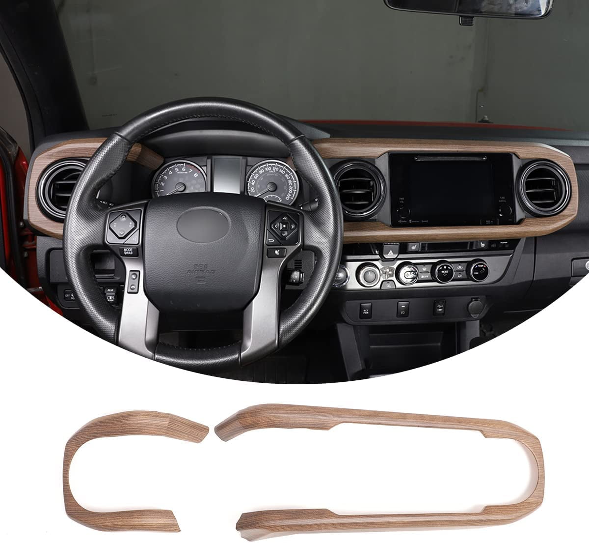 TINKI Car ABS Inner Look Central Console Dashboard Panel Cover Trim Fit ...