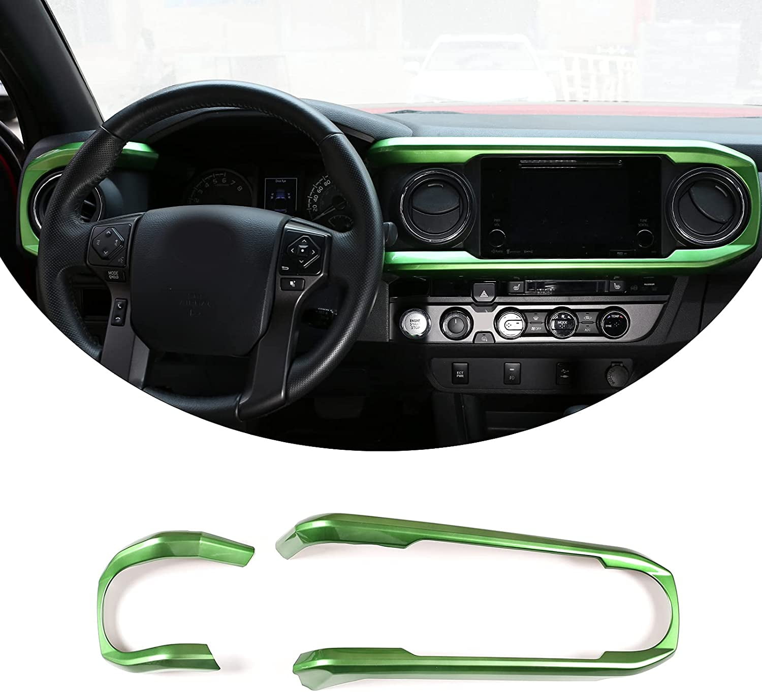 TINKI Car ABS Inner Look Central Console Dashboard Panel Cover Trim Fit ...