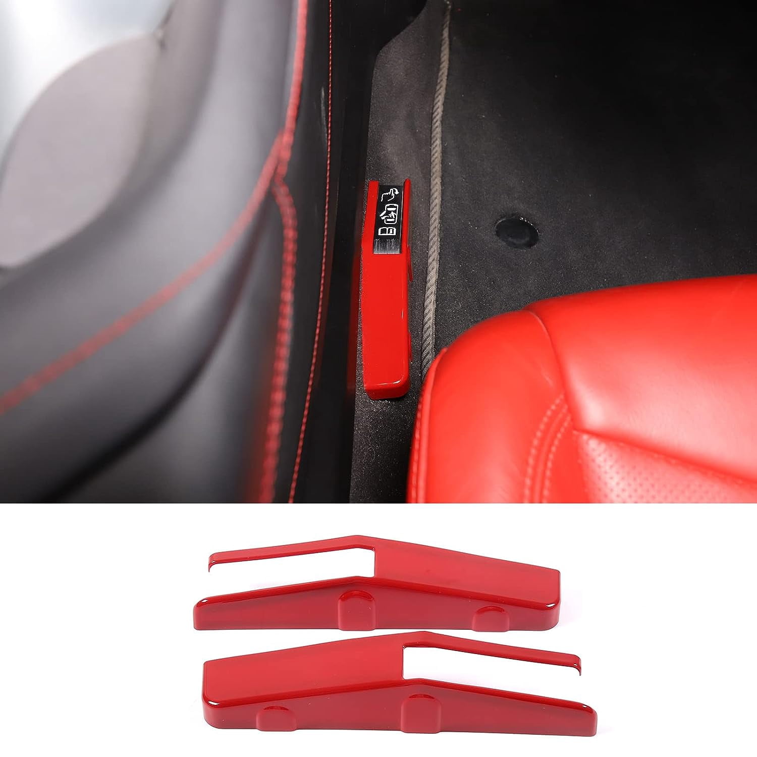 TINKI Car Door Opening Switch Cover Trims Compatible with Chevrolet ...