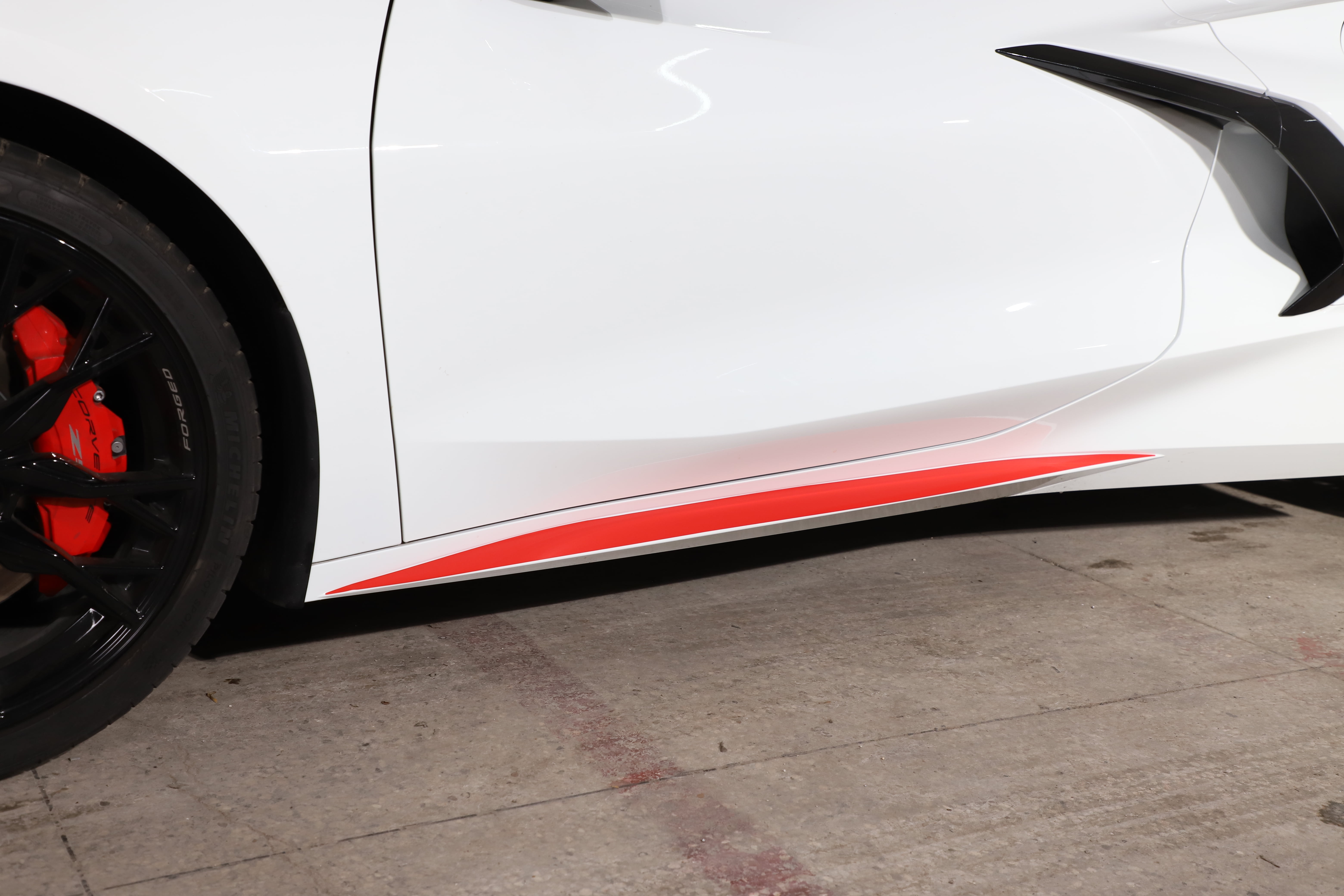 TINKI Car Door Side Skirt Decal Compatible with Chevrolet Corvette C8 ...