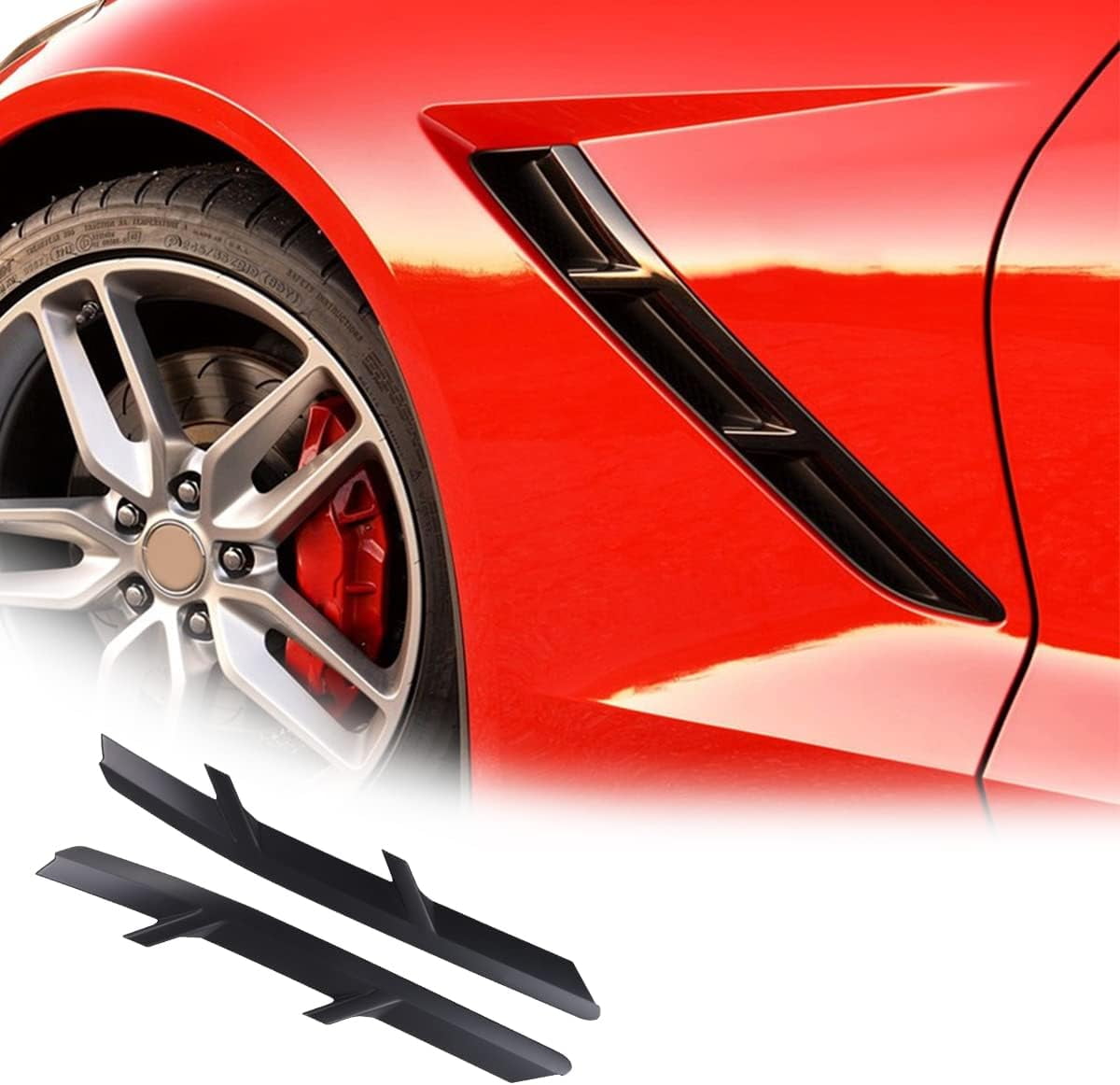 TINKI Car Front Fender Side Body Vent For Chevrolet Corvette C7 2014 ...