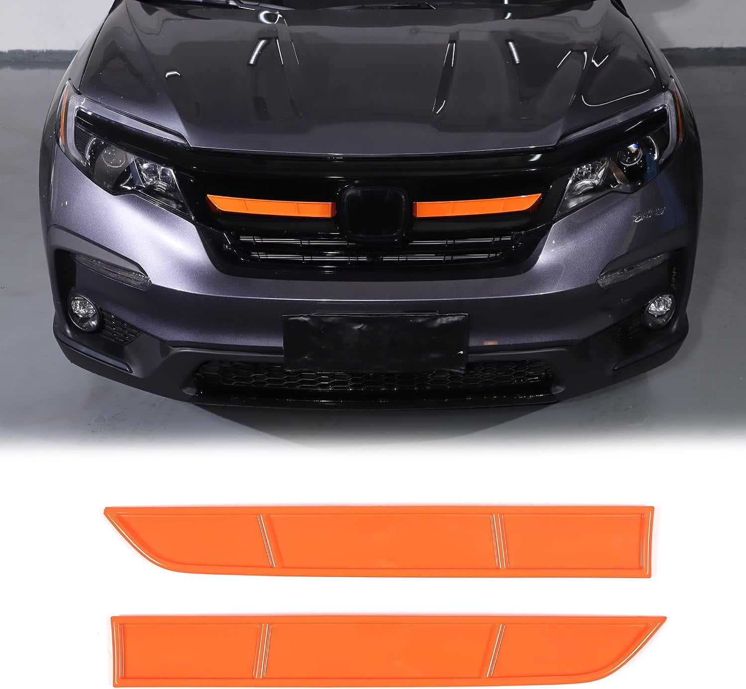 TINKI Car Front Grille Decorative Strip for Honda Pilot 2016-2022 ...