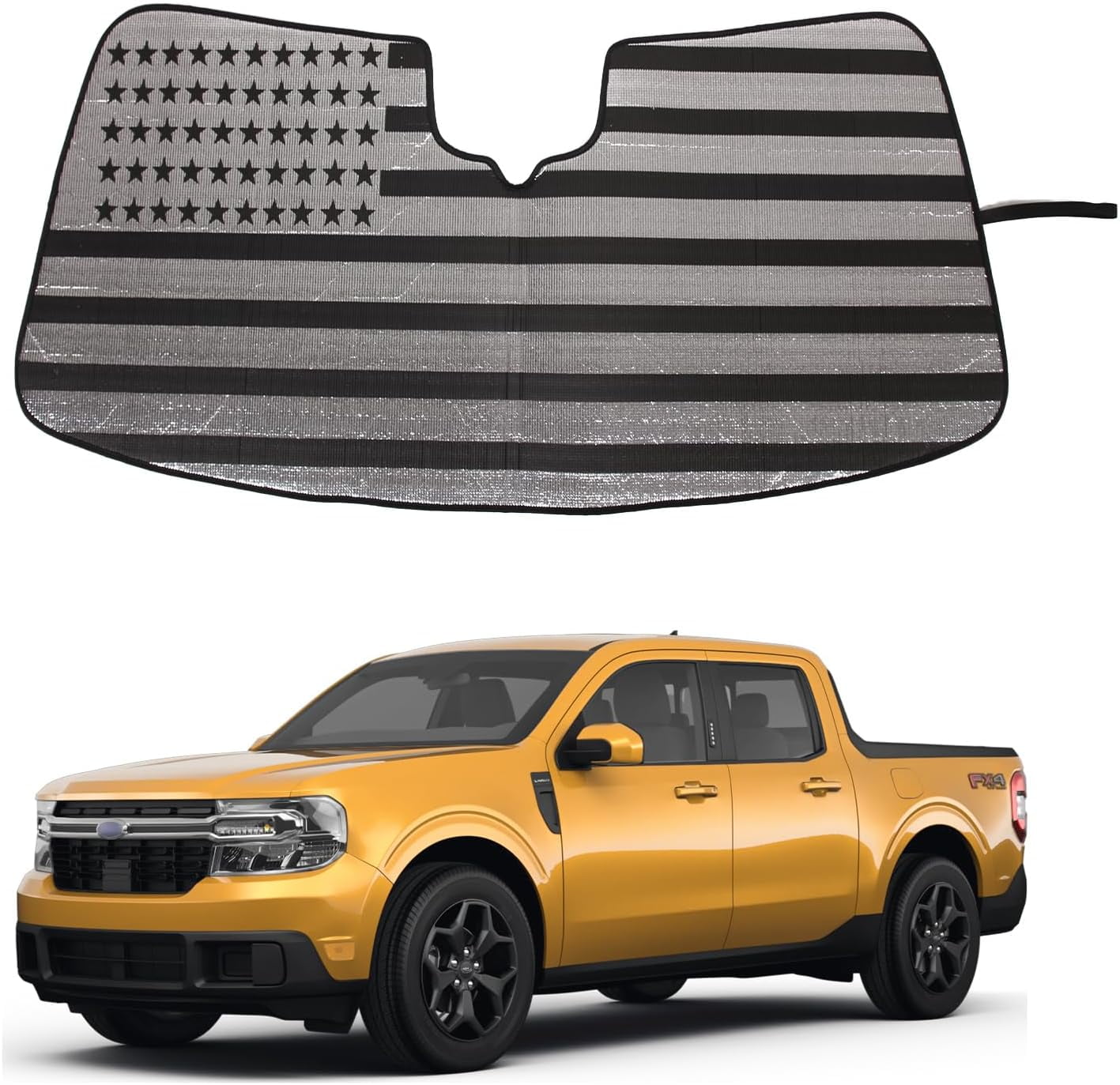 TINKI Ford Maverick 2022-23 Car Front Windshield Sunshade, Foldable Sun ...