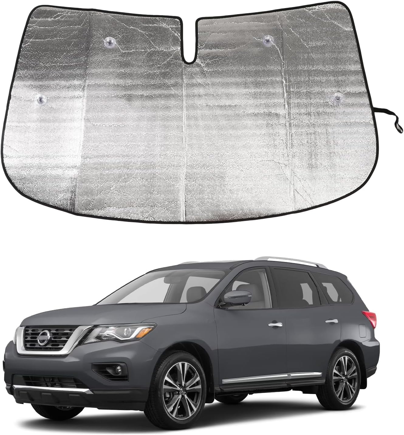 TINKI Car Front Windshield Sunshade for Nissan Pathfinder 2013-2018 ...