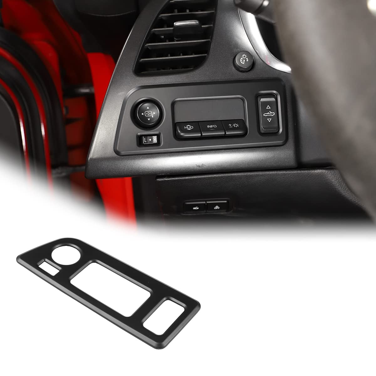 TINKI Car Headlight Switch Button Panel Trim for Chevrolet Corvette C7 ...