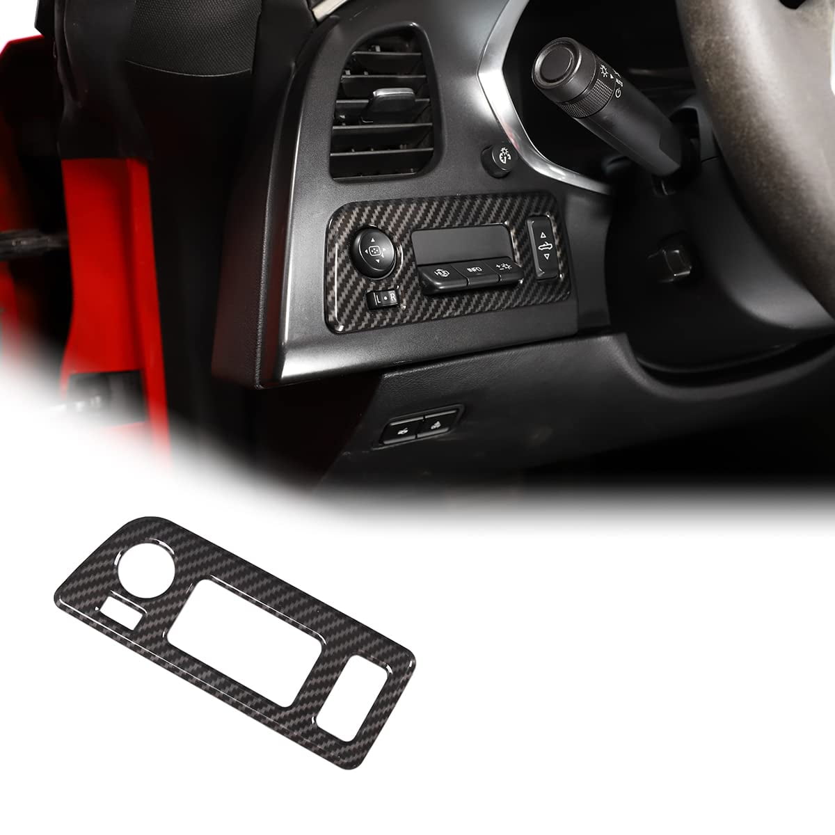 TINKI Car Headlight Switch Button Panel Trim for Chevrolet Corvette C7 ...