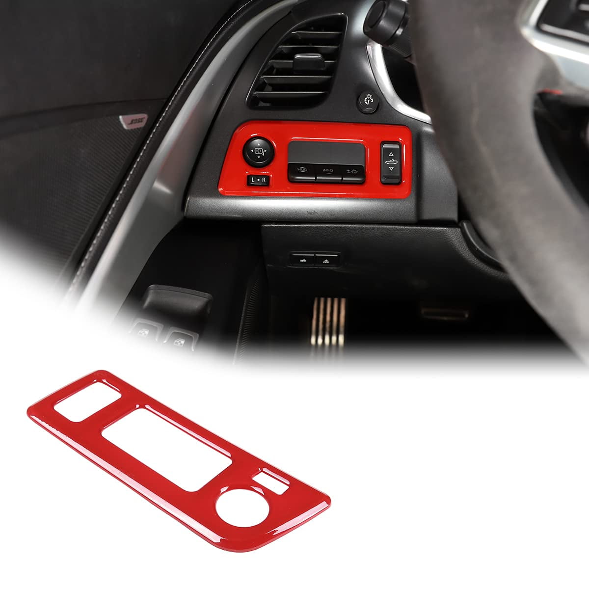 TINKI Car Headlight Switch Button Panel Trim for Chevrolet Corvette C7 ...