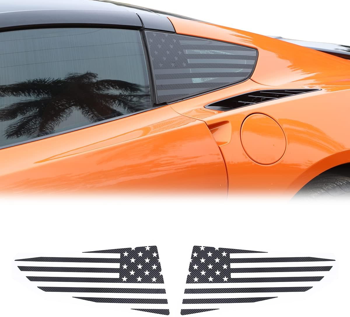 TINKI Car Hood Body Side Decal Sticker Fit for Chevrolet Corvette C7 ...