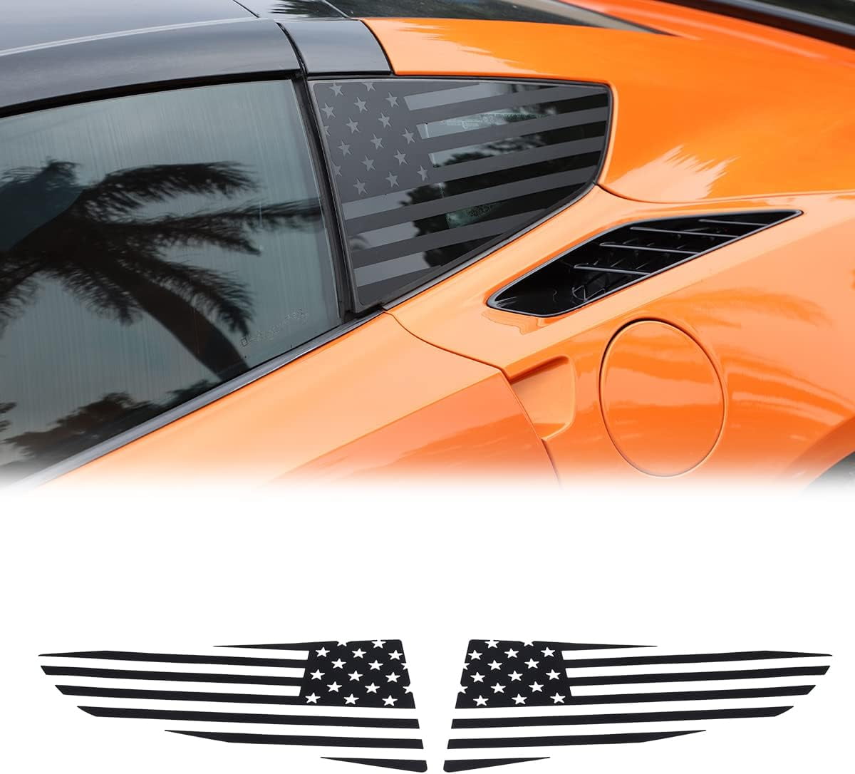 TINKI Car Hood Body Side Decal Sticker Fit for Chevrolet Corvette C7 ...