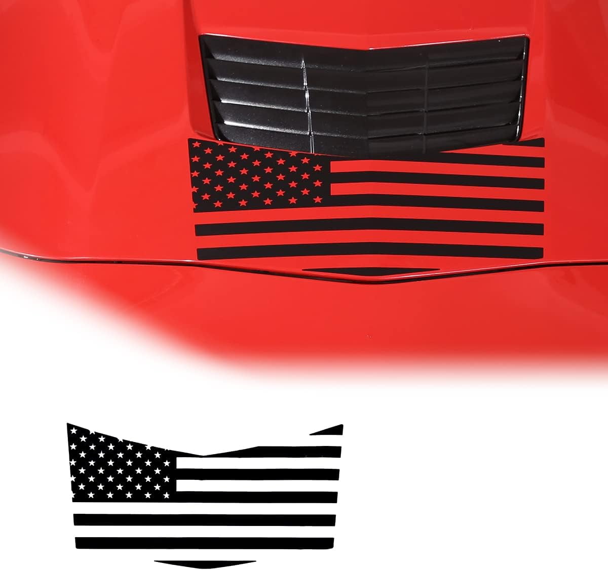 TINKI Car Hood Body Side Decal Sticker Fit for Chevrolet Corvette C7 ...