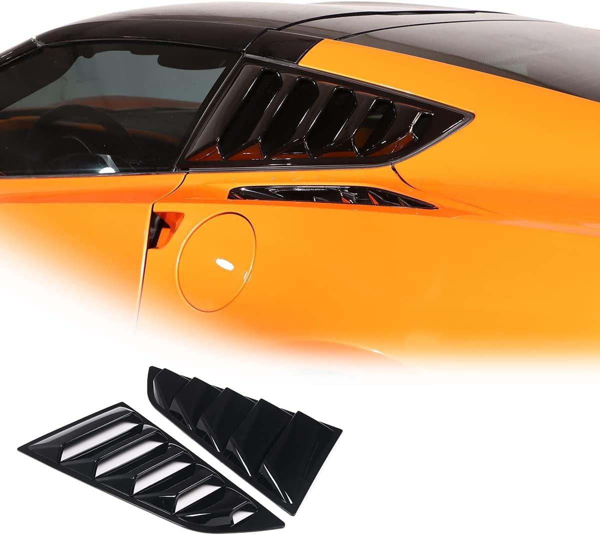 TINKI Car Rear Side Window Louvers Compatible with Chevrolet Corvette ...