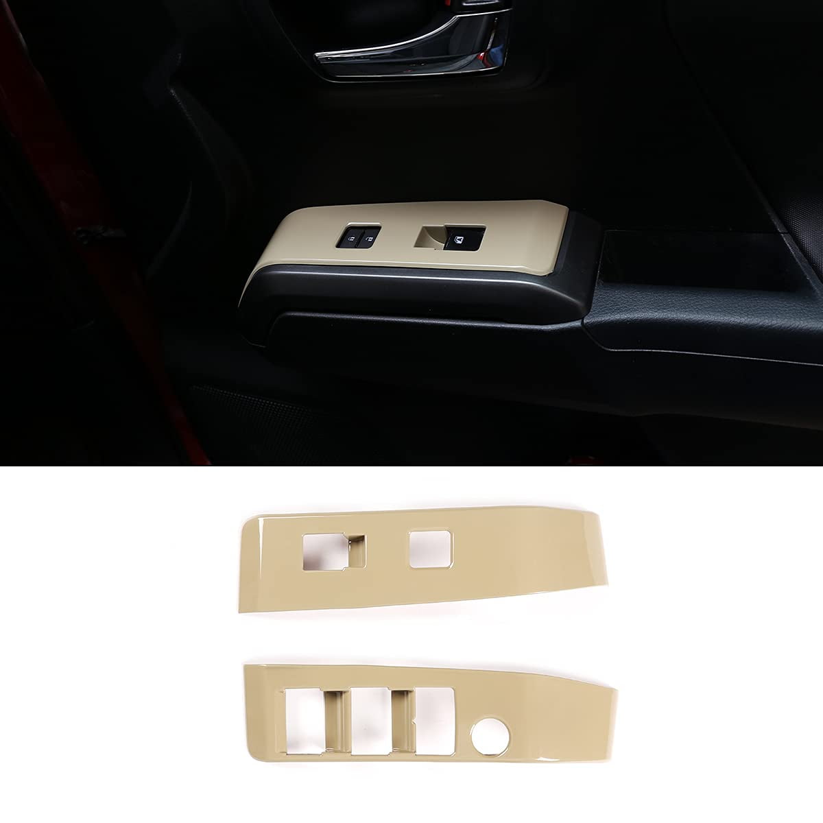 TINKI Car Window Switch Panel Cover Trim for Toyota Tacoma 2016 2017 ...