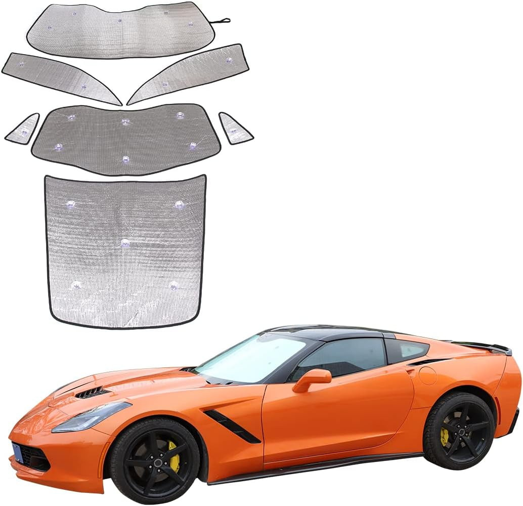 TINKI Car Windshield Sunshade, Car Sun Shade Full Rear Window Shades ...