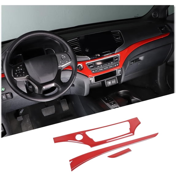TINKI Center Console Dashboard Panel Strip Trim for Honda Pilot 2016 ...