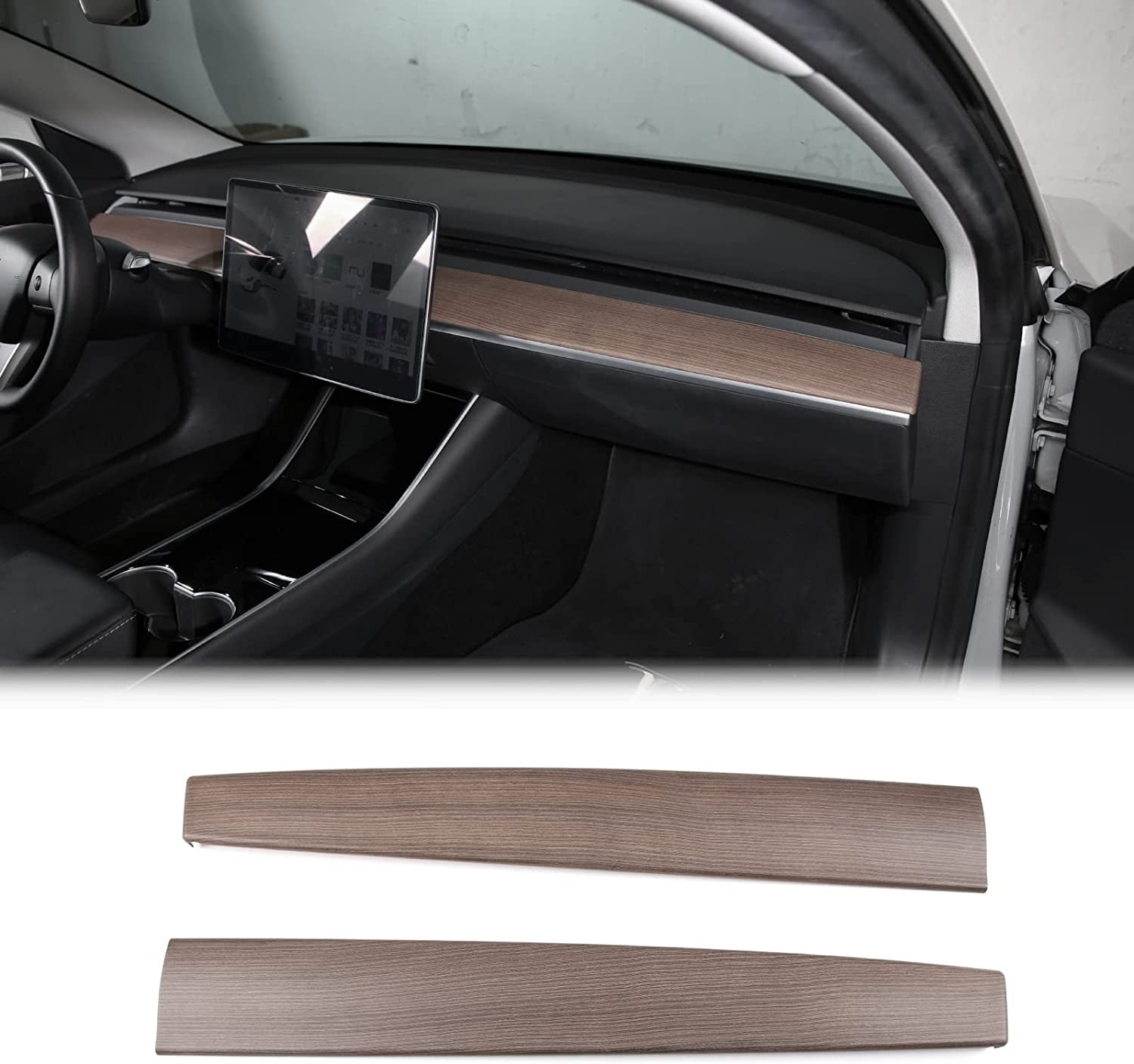 TINKI Central Control Dashboard Panel Trim Cover Fit for Tesla Model 3 ...