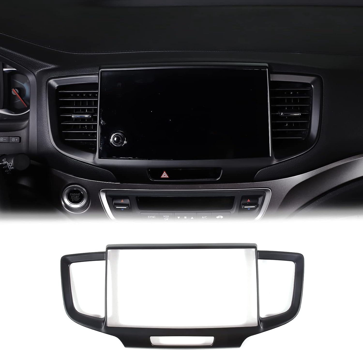 TINKI Dashboard Navigation Panel Frame for Honda Pilot 2019-2022 ...