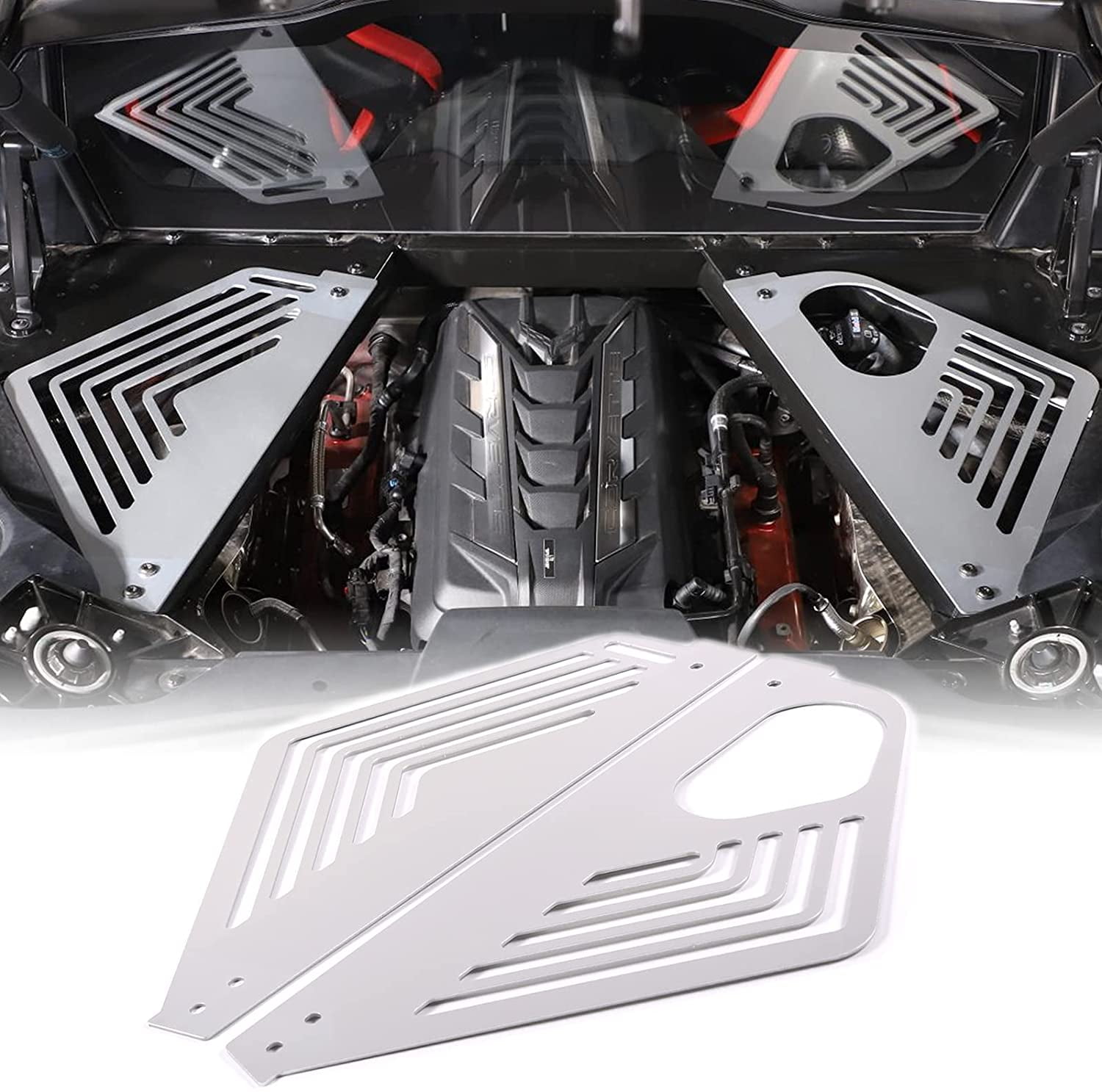 TINKI Engine Bay Panel Cover Compatible with Chevrolet Corvette C8 2020 ...