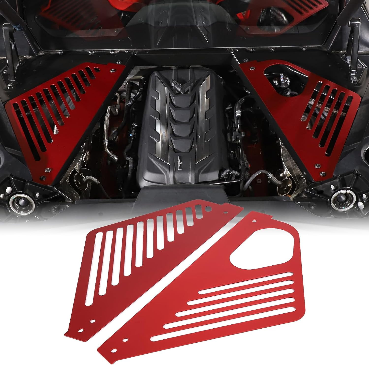TINKI Engine Bay Panel Cover Compatible with Chevrolet Corvette C8 2020 ...