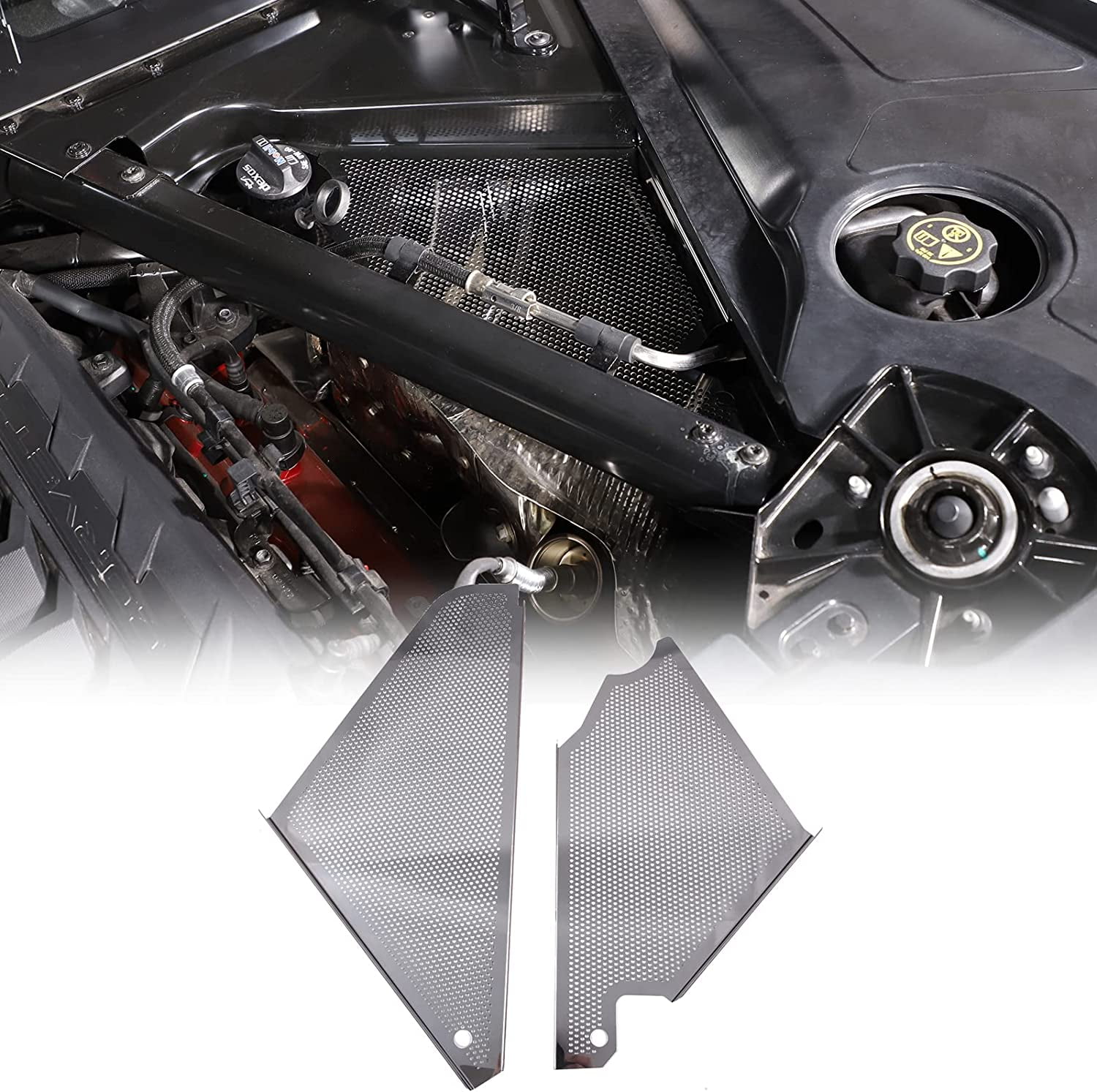 TINKI Engine Bay Panel Cover Compatible with Chevrolet Corvette C8 2020 ...