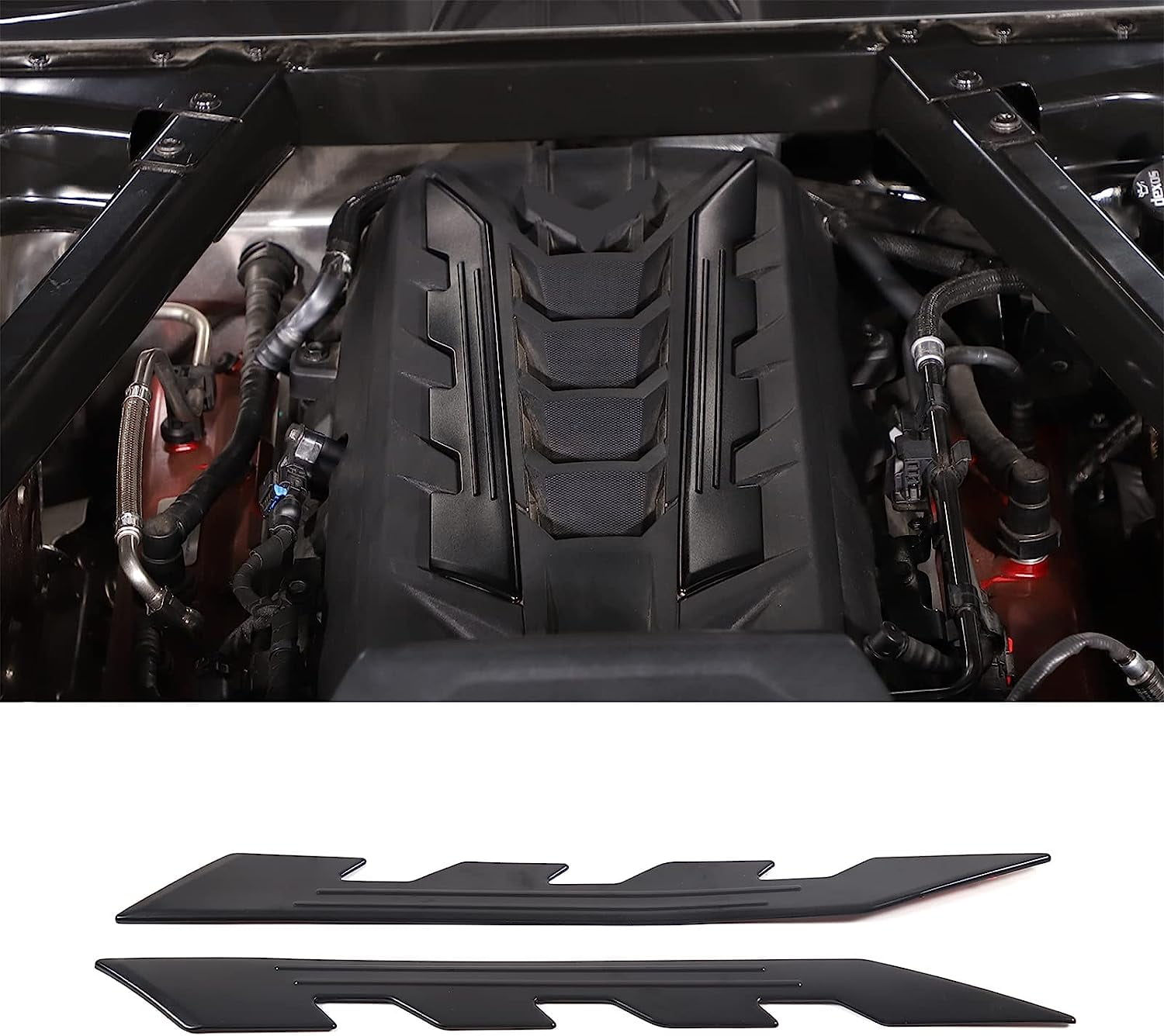 TINKI Engine Bay Panel Logo Trim Strip Compatible with Chevrolet ...