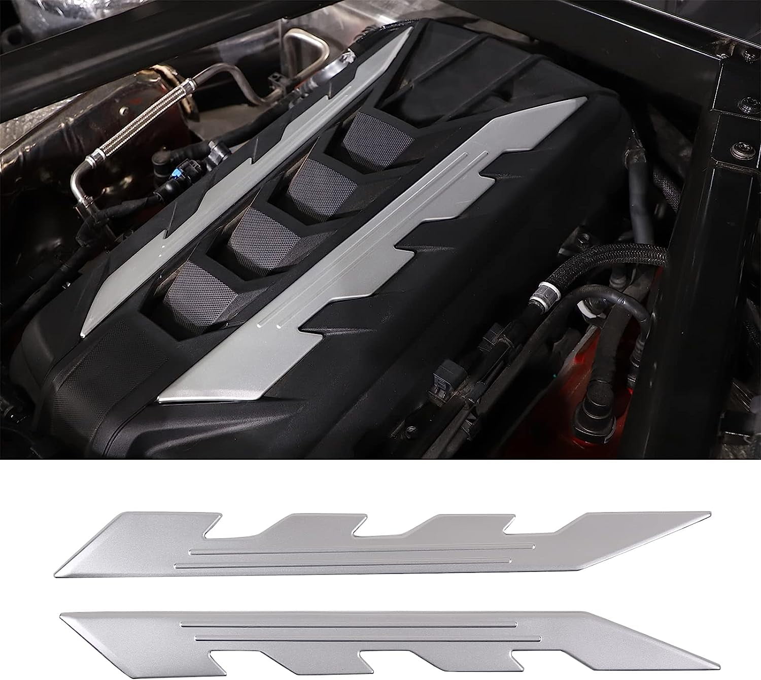TINKI Engine Bay Panel Logo Trim Strip Compatible with Chevrolet ...