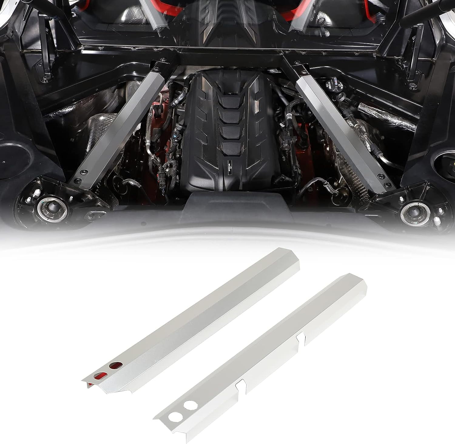 TINKI Engine Compartment Pull Bar Trim Strip Compatible with Chevrolet ...