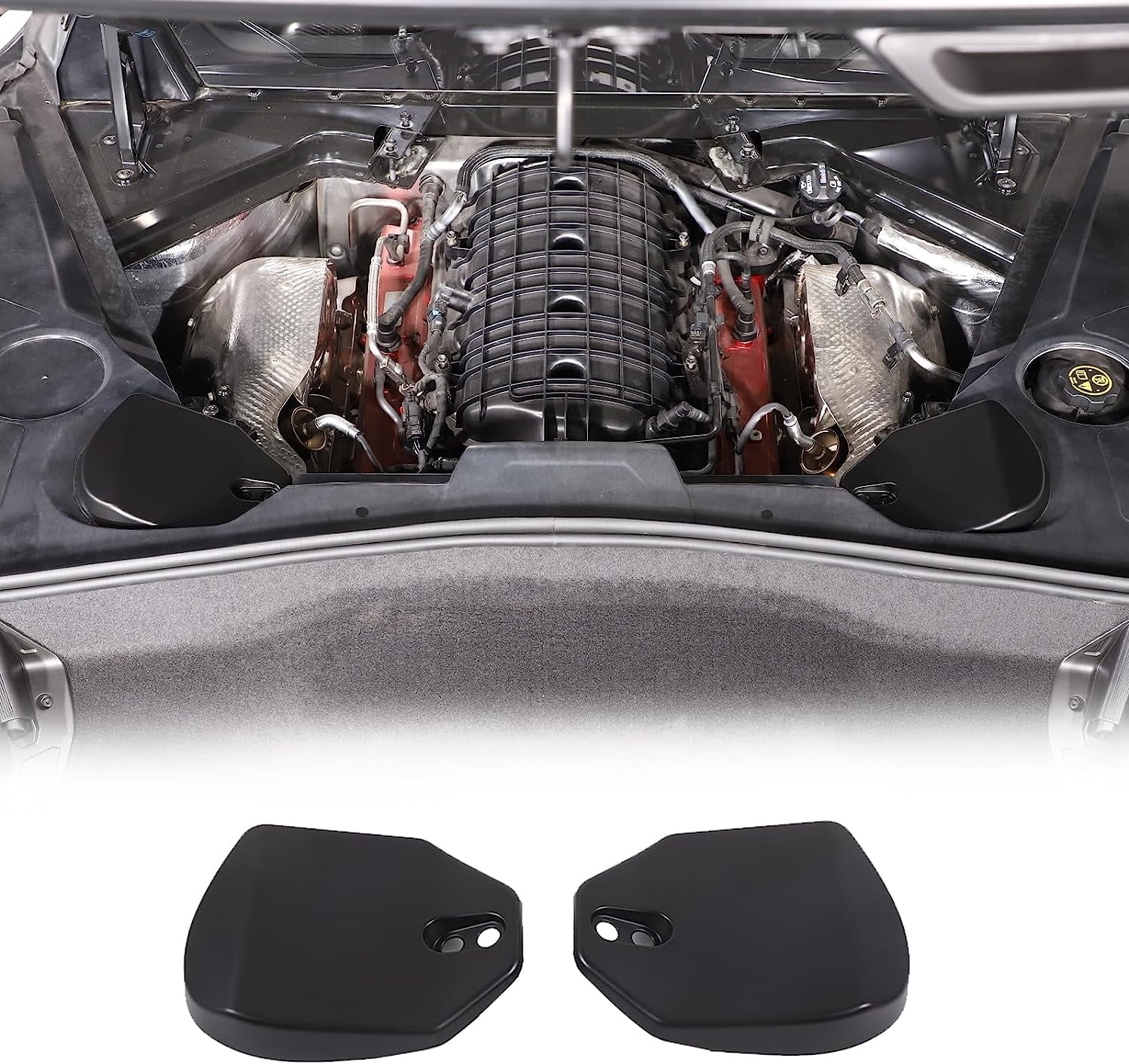 TINKI Front Strut Tower Cover Compatible with Chevrolet Corvette C8 ...