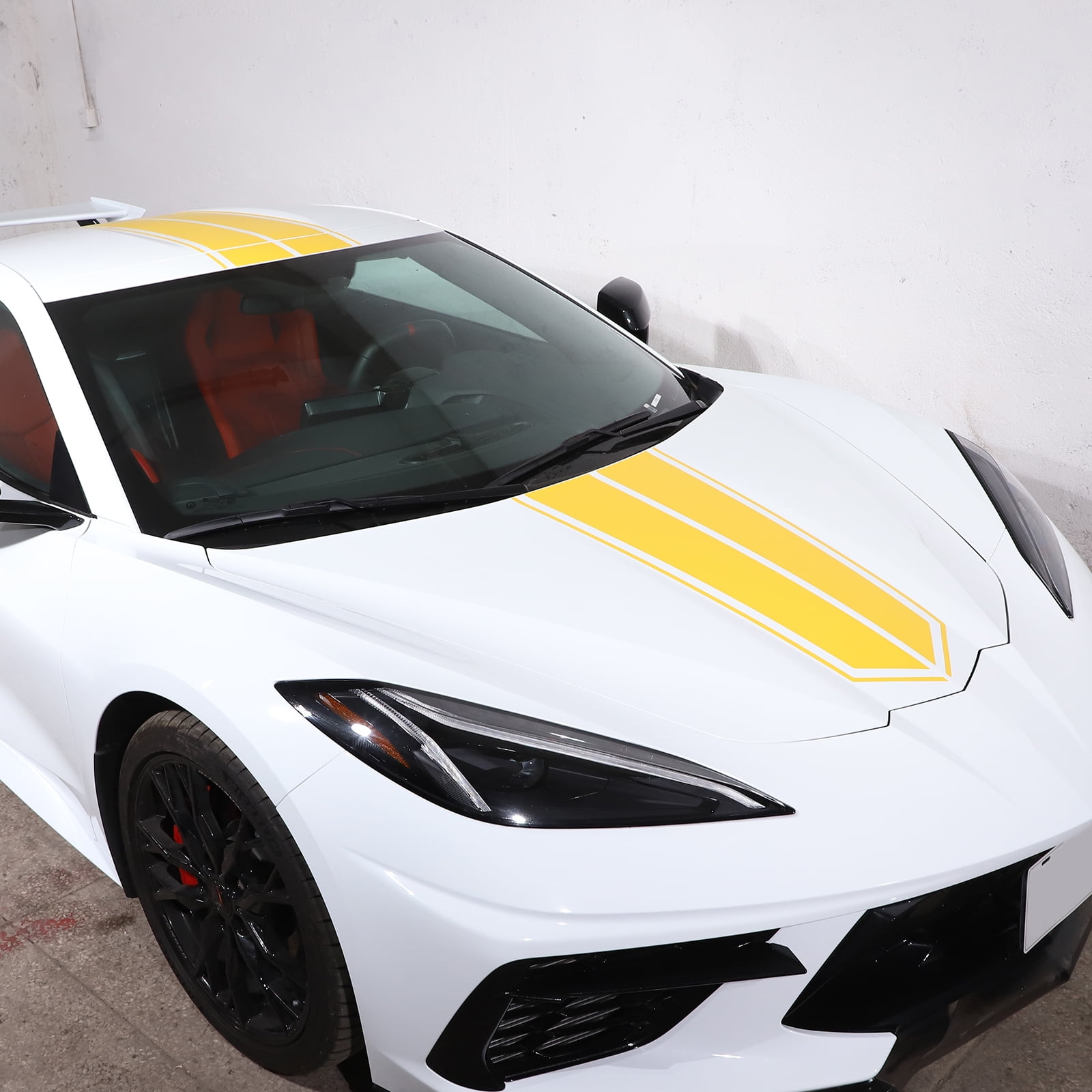 TINKI Full Body Race Stripes Compatible with Chevrolet Corvette C8 2020 ...