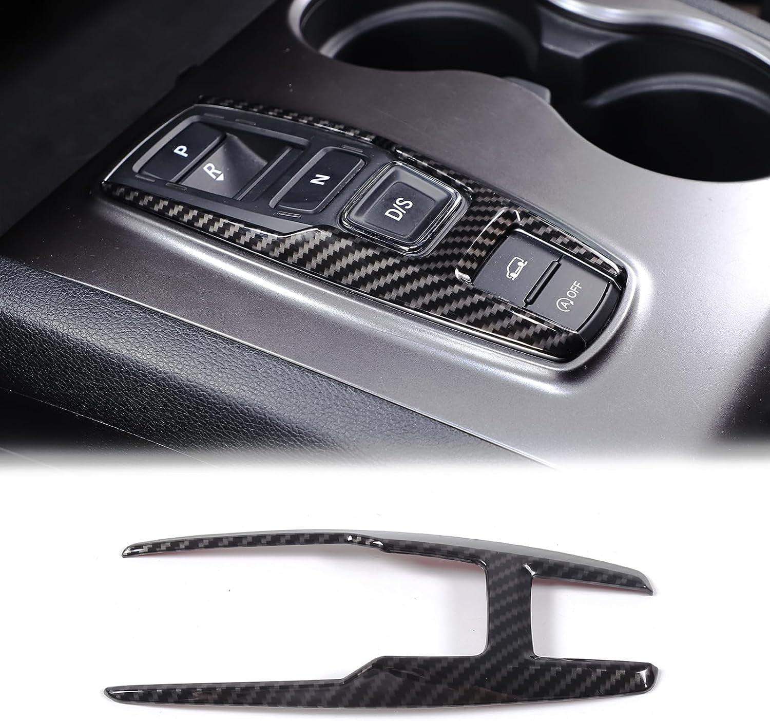 TINKI Gear Shift Button Frame Trim for Honda Pilot 2016-2022/ Ridgeline ...