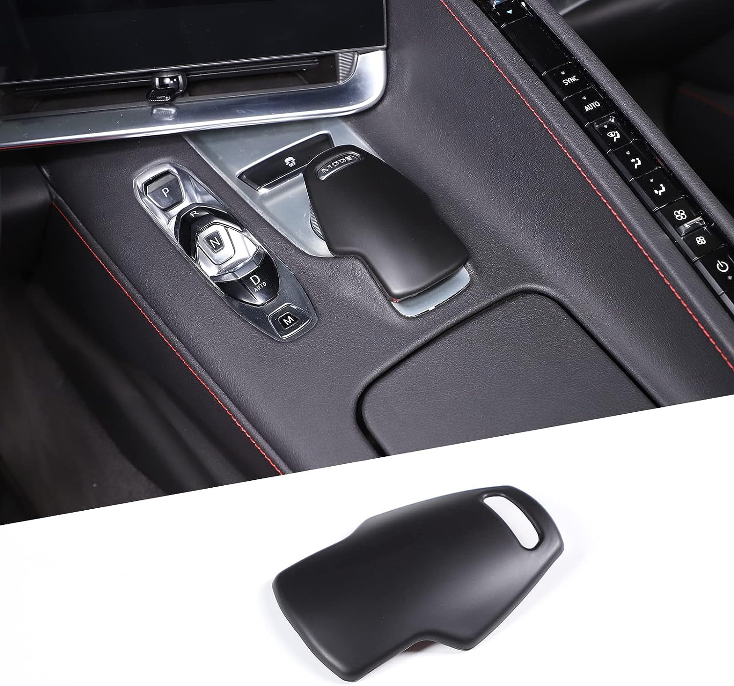 TINKI Gear Shift Knob Head Cover Fit for Chevrolet Corvette C8 Z06 Z51 ...