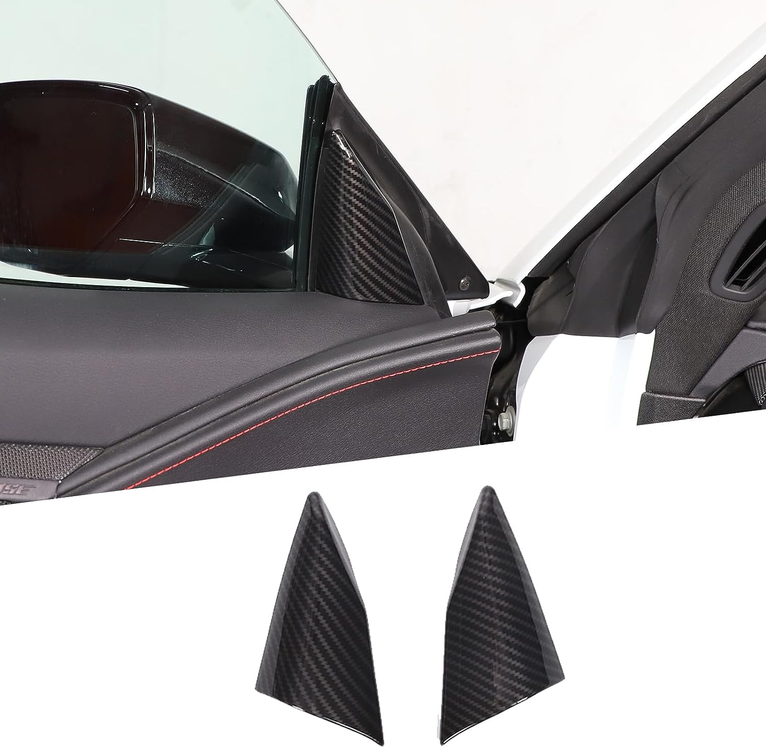 TINKI Inner Window A Pillar Cover Compatible with Chevrolet Corvette C8 ...