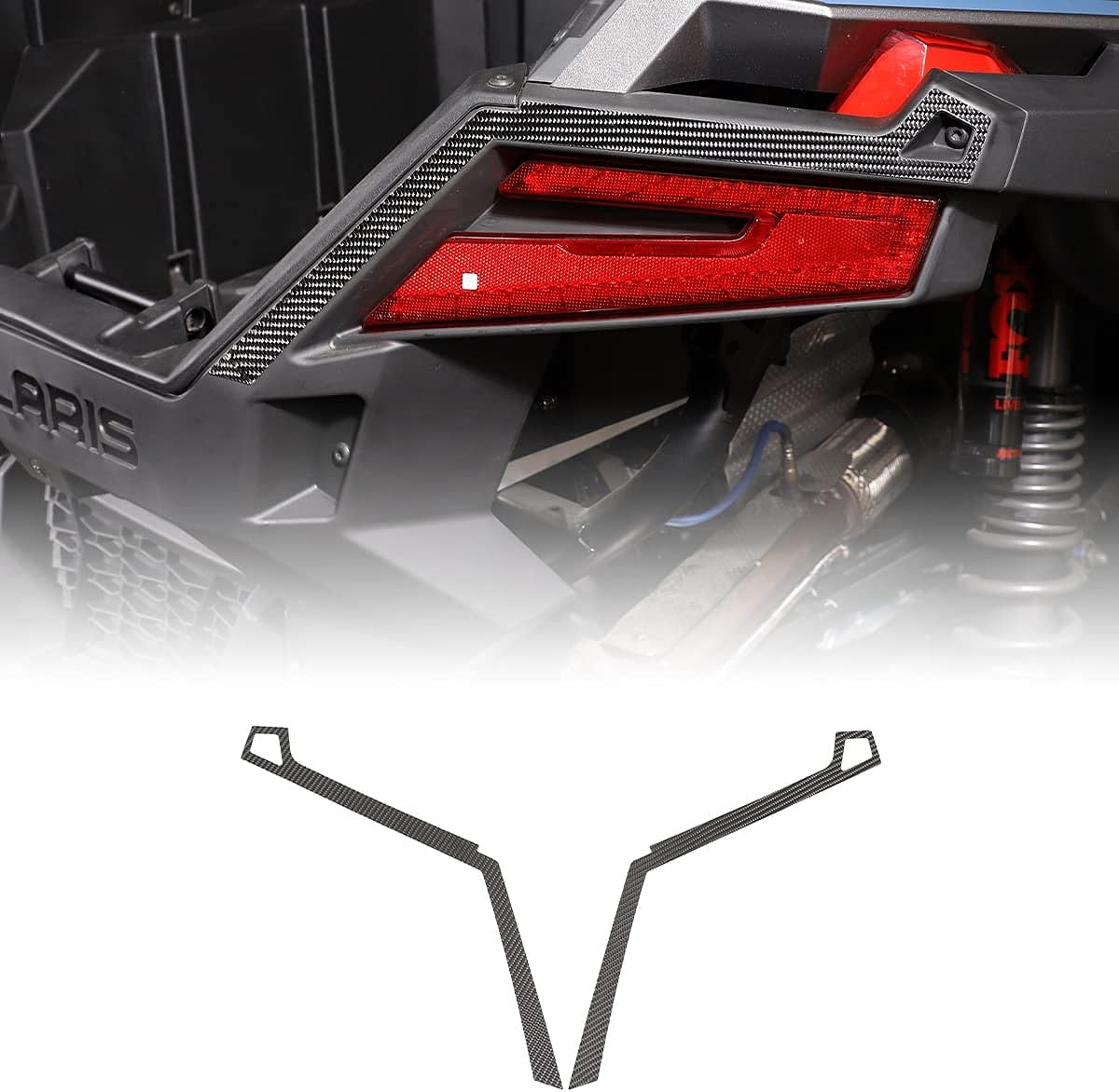 TINKI Real Carbon Fiber Car Panel Trim for Polaris RZR Pro XP Uitimate ...