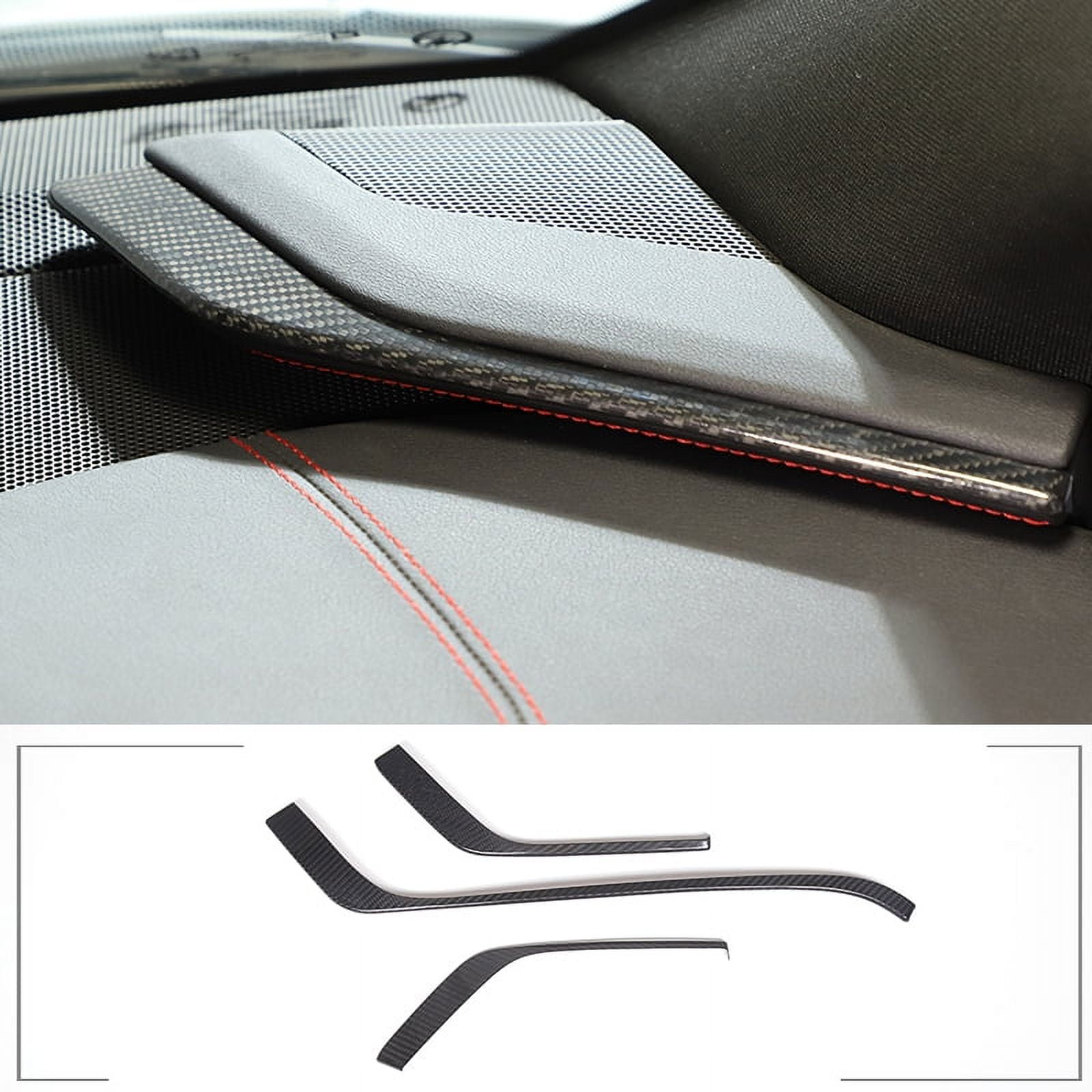 TINKI Real Carbon Fiber Dashboard Panel Trim Compatible with Chevrolet ...