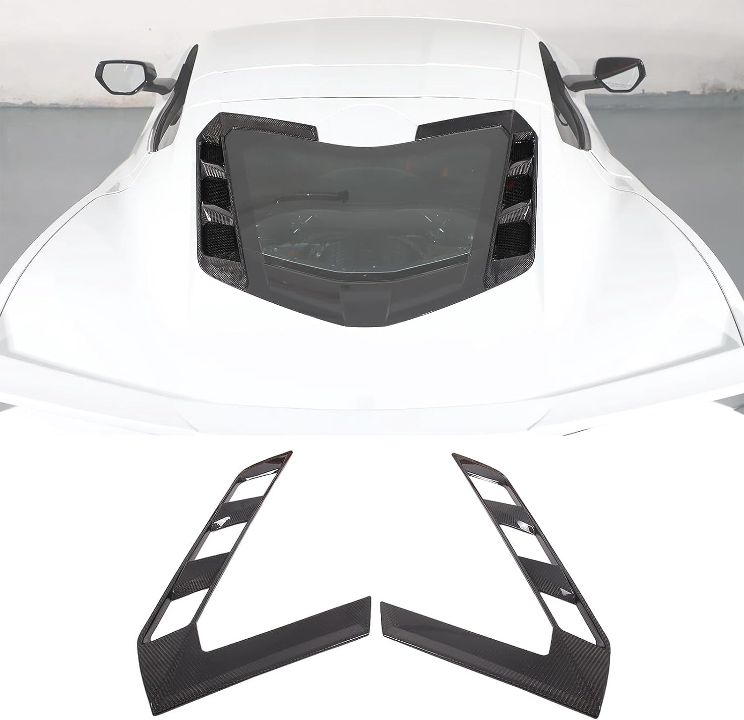 TINKI Real Carbon Fiber Rear Hatch Vent Insert Cover Compatible with ...
