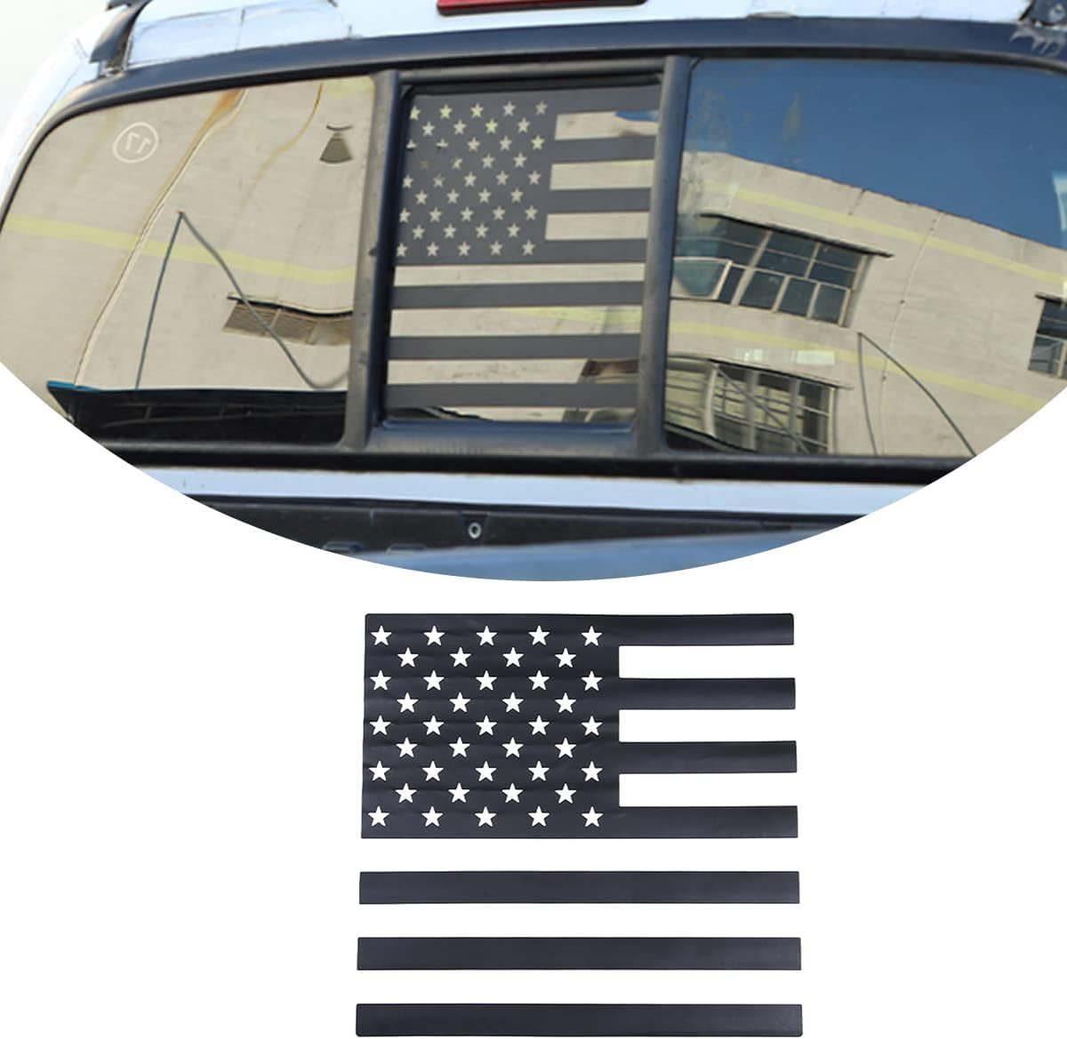 TINKI Rear Side Window American Flag Decals,Fit for Toyota Tacoma 2011 ...