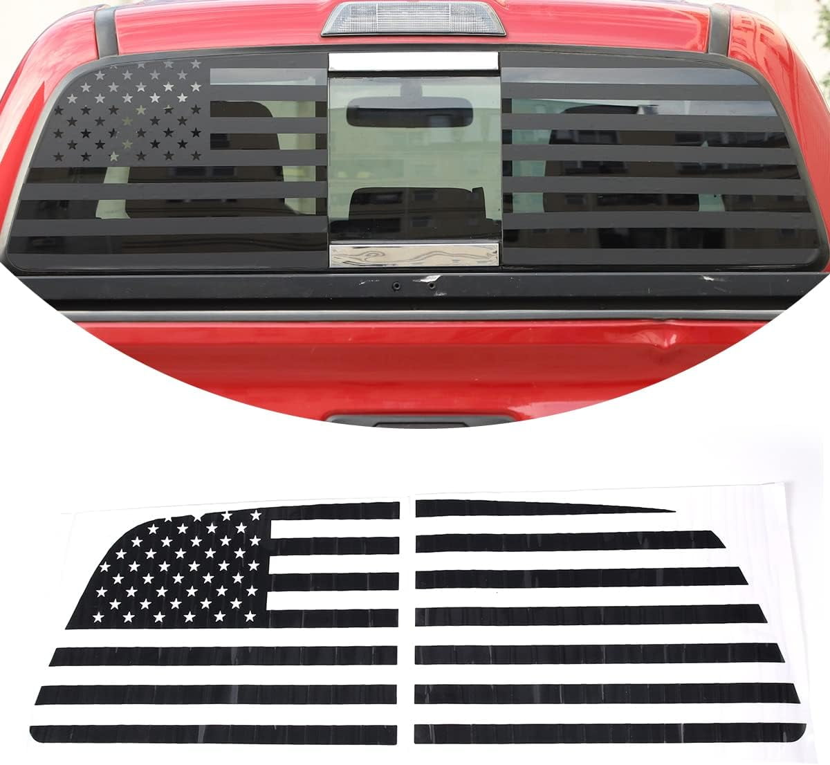 TINKI Rear Side Window American Flag Decals,Fit for Toyota Tacoma 2011 ...