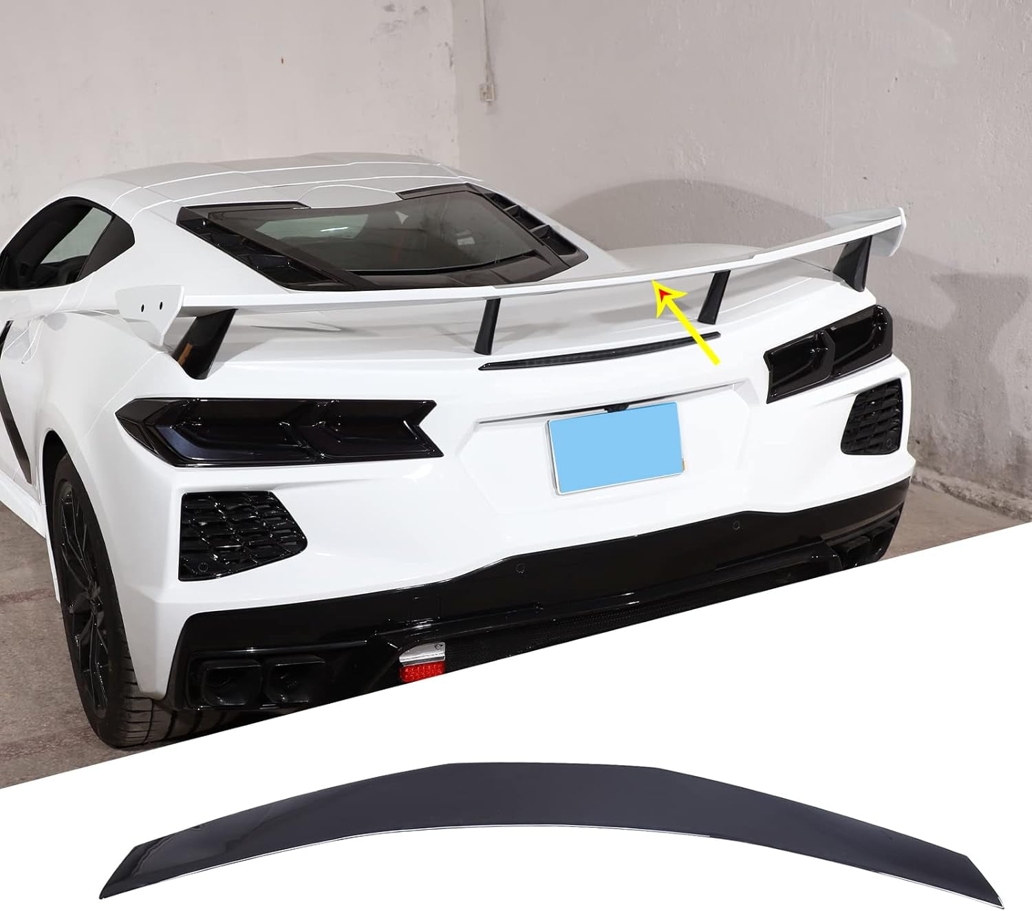 TINKI Rear Trunk Lid Wing Spoiler Compatible with Chevrolet Corvette C8 ...