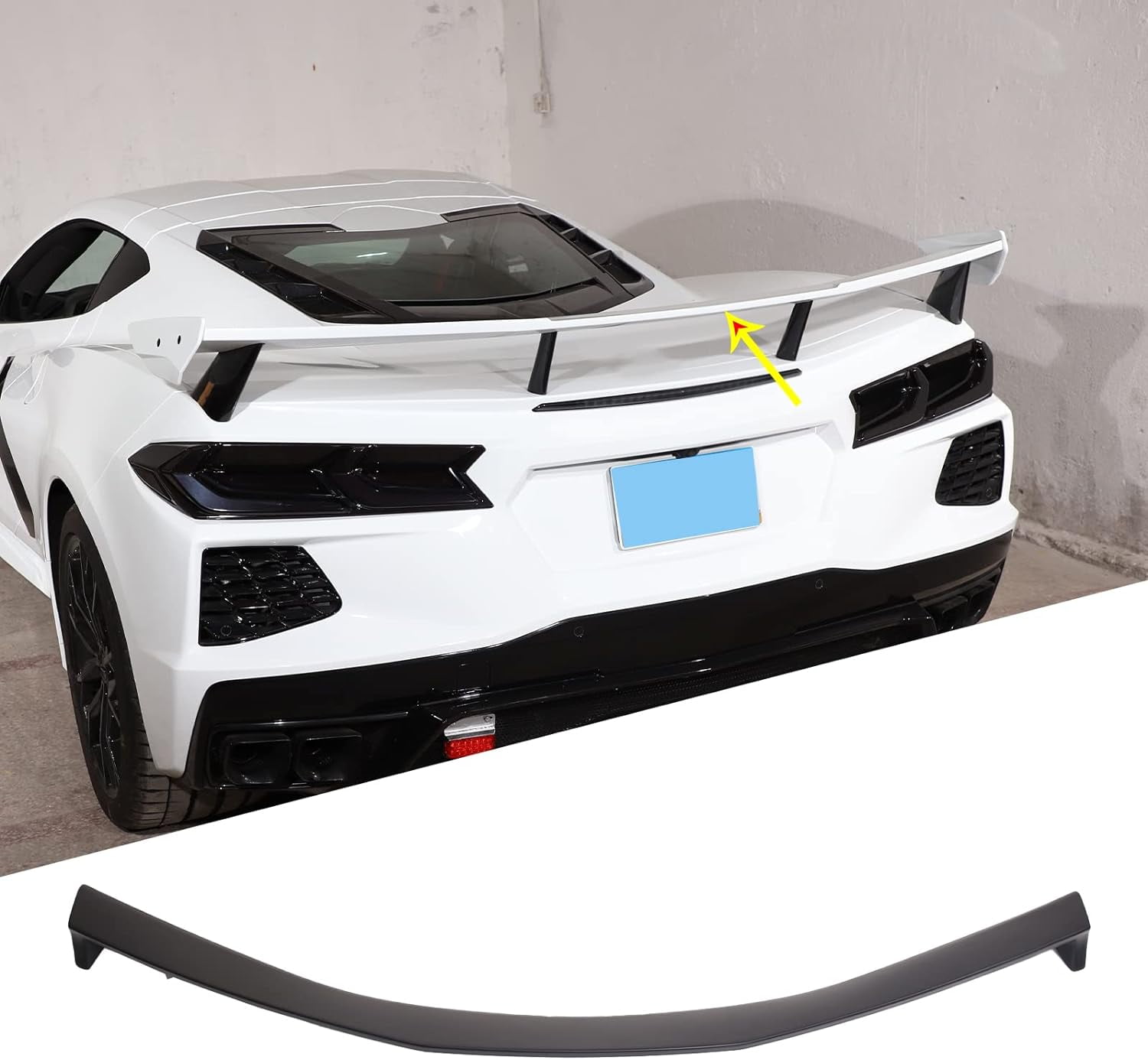 TINKI Rear Trunk Lid Wing Spoiler Compatible with Chevrolet Corvette C8 ...
