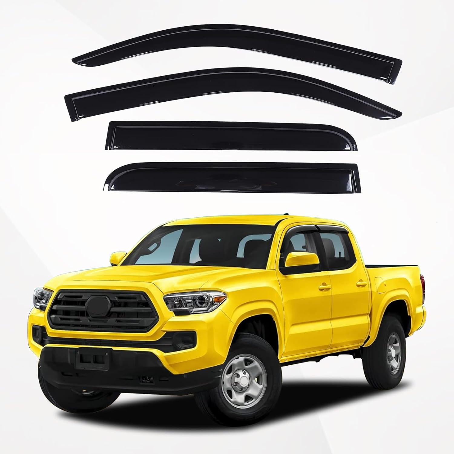 TINKI Side Window Visor Deflector Compatible with Toyota Tacoma 2024 ...