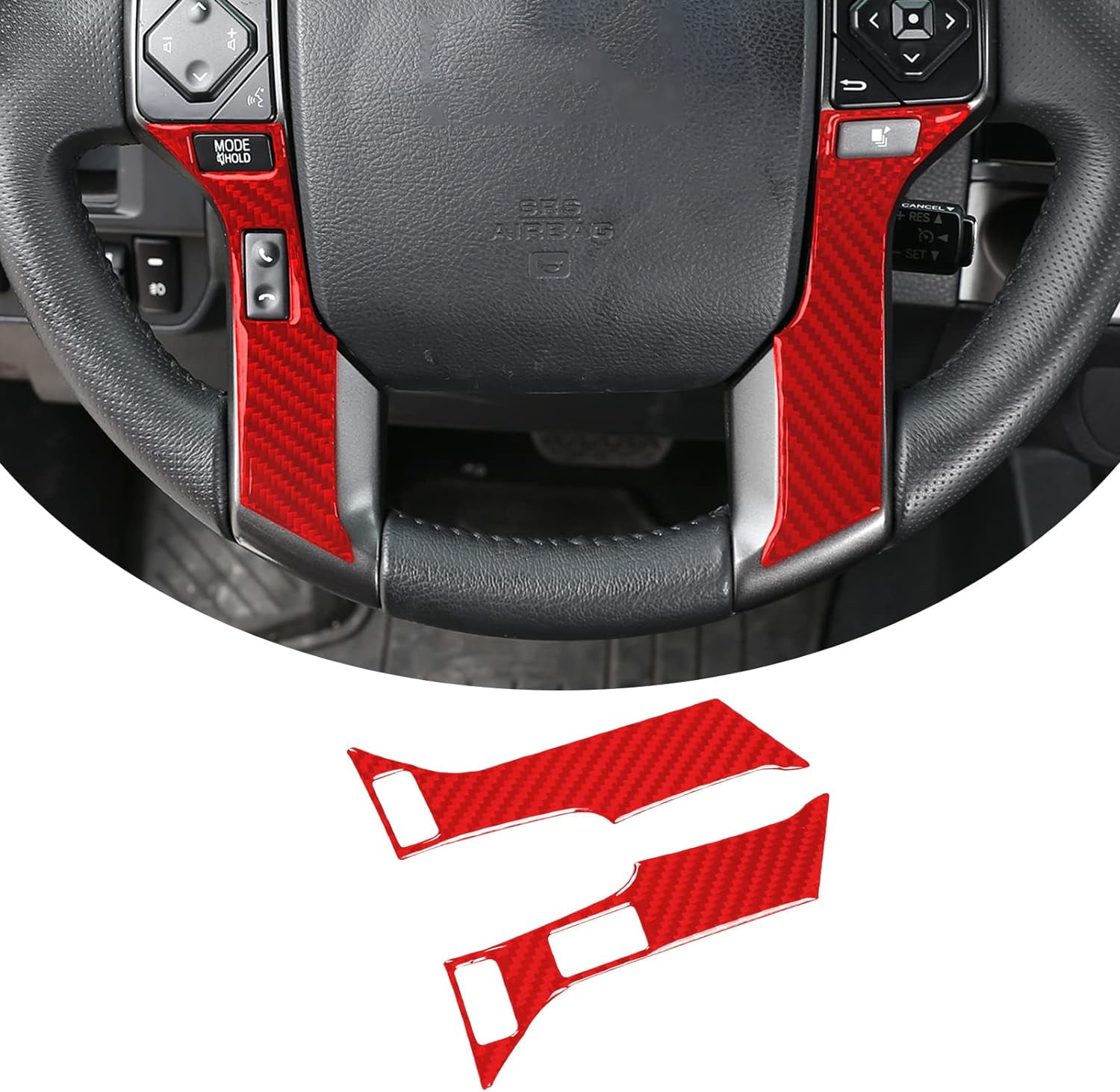 TINKI Soft Carbon Fiber Car Steering Wheel Button Frame,Steering Wheel ...