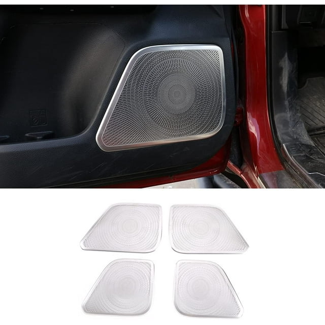 TINKI Stainless Steel Car Interior Protective Speaker Cover Trim ...